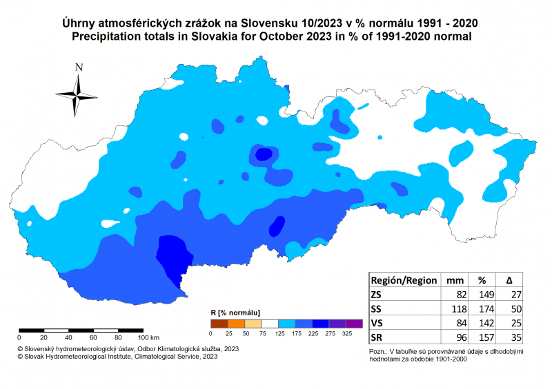 Klimatologia - mesačné mapy - SHMÚ