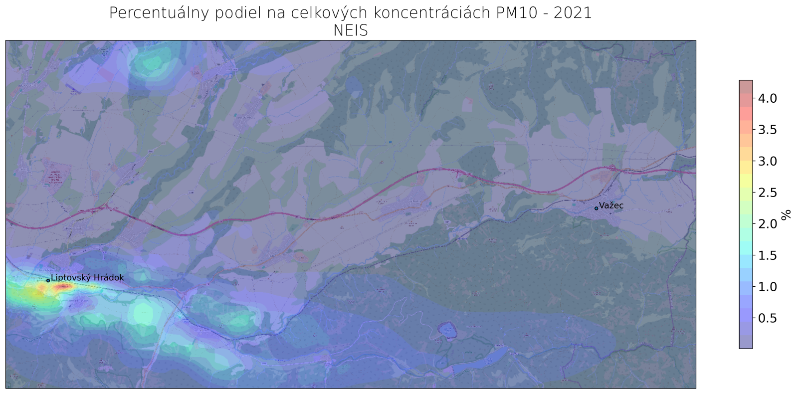 Výstupy modelovania s vysokým rozlíšením - ZA - Liptov - spolu - SHMÚ